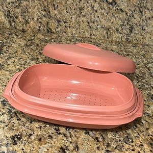 Tupperware | Dining | Tupperware Vintage 3 Piece Salmon Pink Oval ...